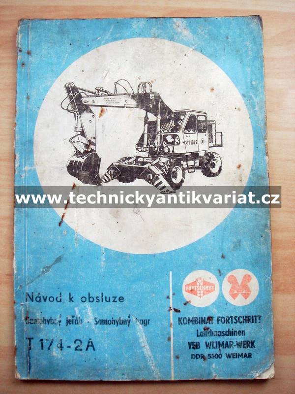 Samohybný jeřáb T174-2A - návod k obsluze (1982) | Technickyantikvariat ...