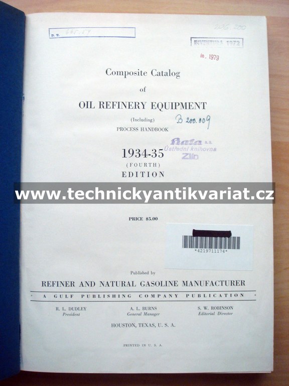 Composite Catalog of Oil Refinery Equipment 1934-1935 ...