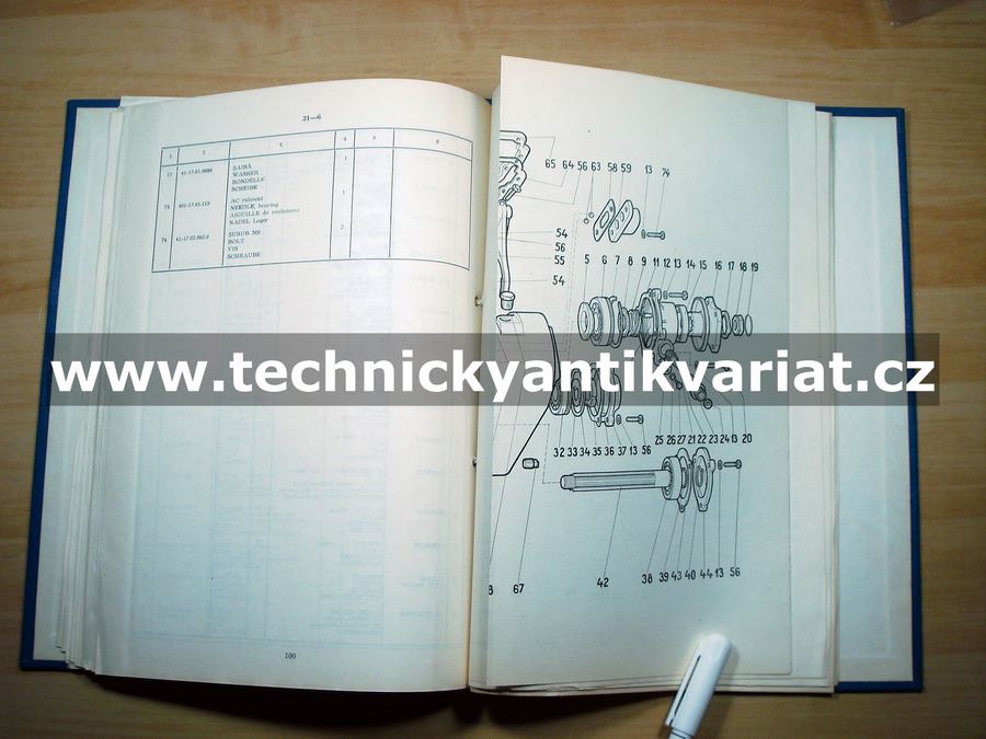 Aro L25 motor - katalog náhradních dílů (1976) | Technickyantikvariat ...